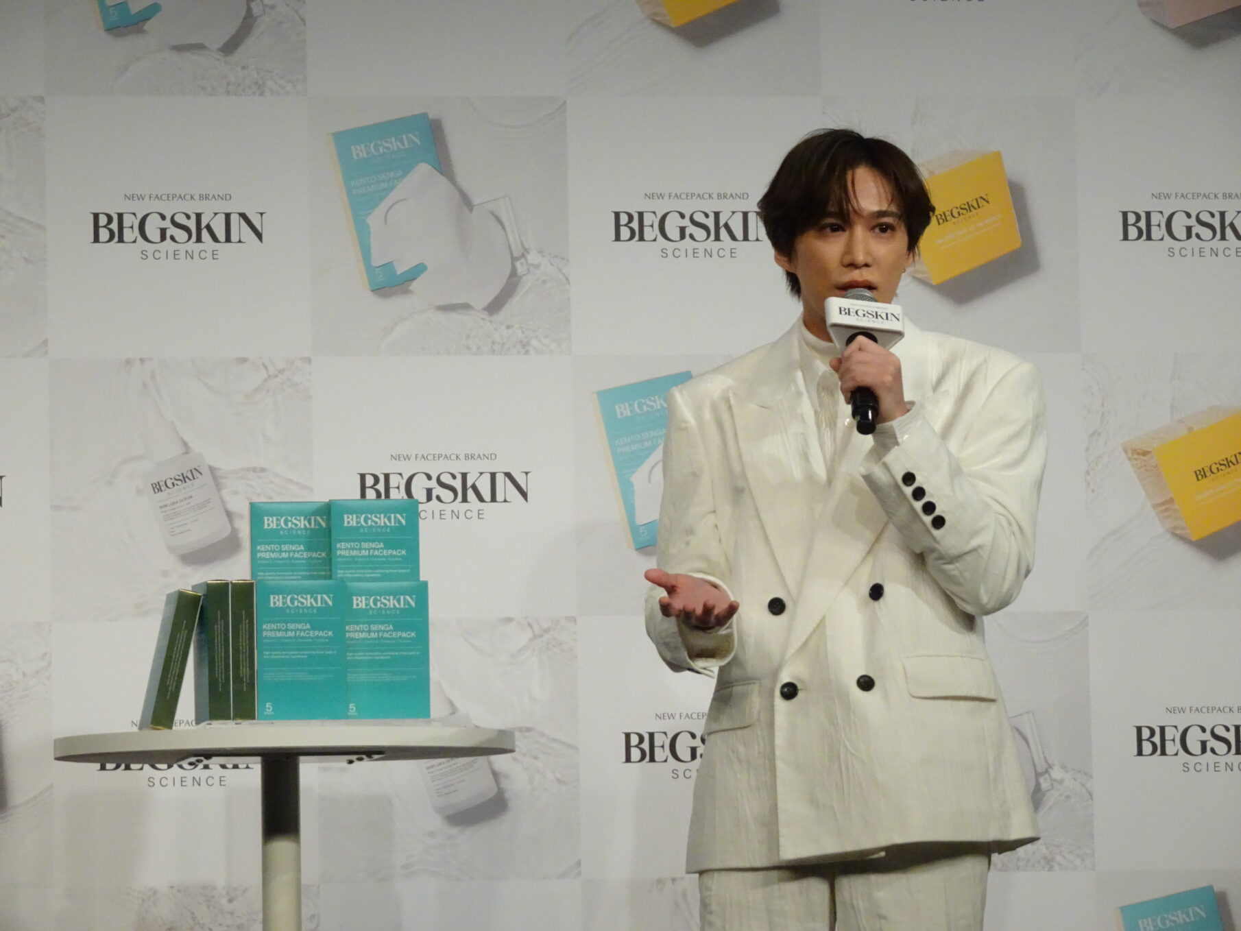 Kis-My-Ft2千賀健永プロデュースの「KENTO SENGA PREMIUM FACE PACK」発売記者会見 - TVfan Web ...